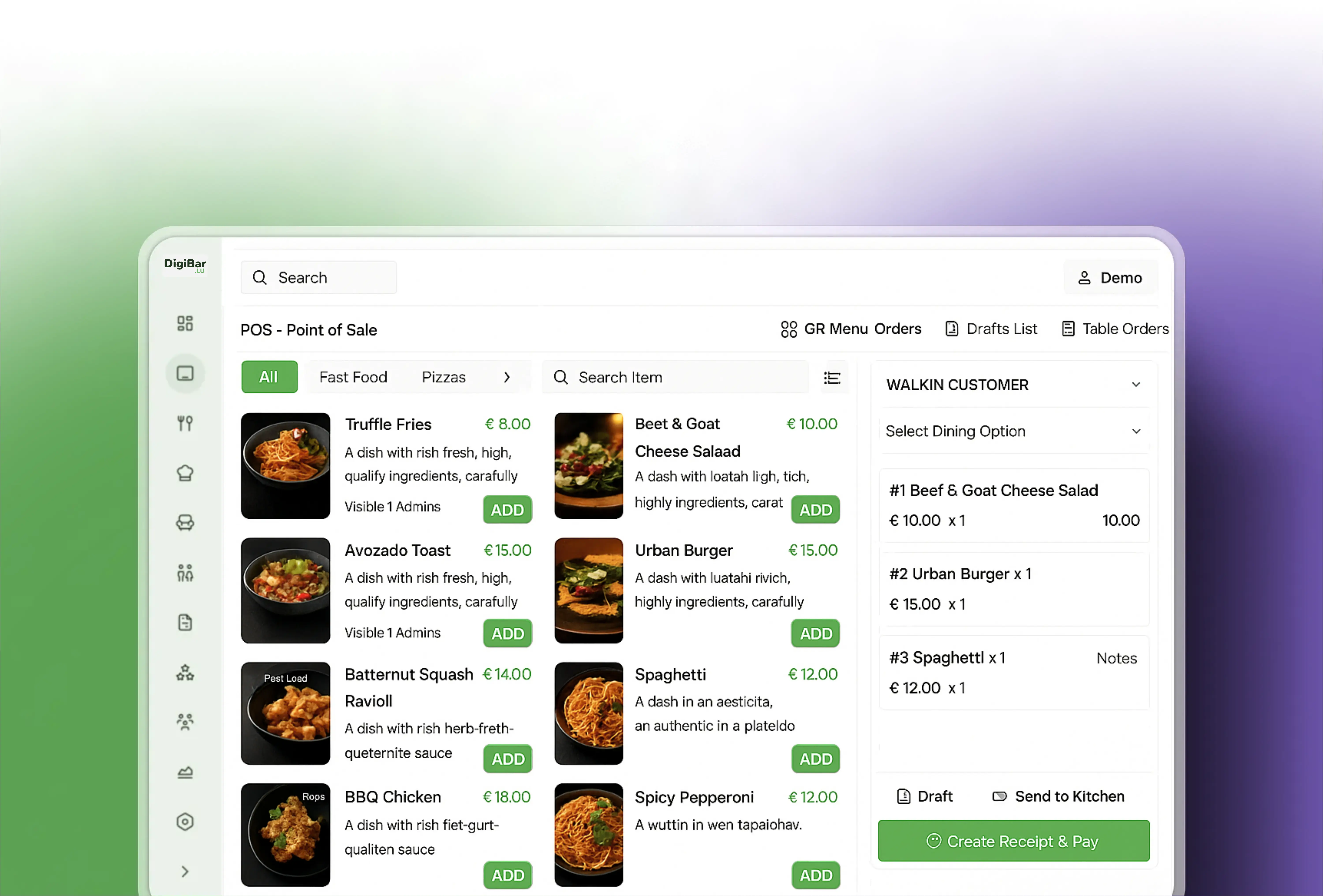 DigiBar | All-in-one POS for your Business